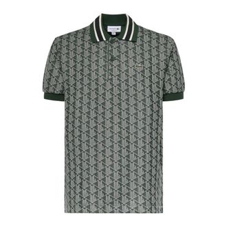 Lacoste Homme, Tops, Vert, Taille: L Polo Monogramme Coupe Classique