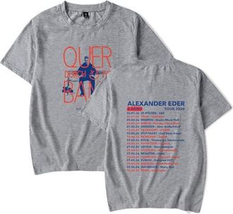 Generic Alexander Eder Quer durch die Bank Tour 2026 Merch T-shirt col rond manches courtes, 03, 4XL