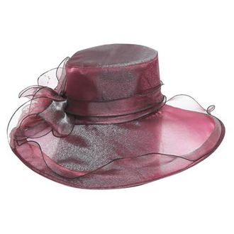 Generic Chapeau de plage pliable pour homme et femme en maille avec chapeau de soleil et de randonn&eacute;e, bordeaux, Taille unique