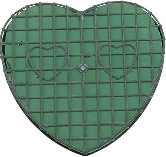 Heallily Blumensteckschaum mit Saugnapf Steckschaum Ziegel Nasssteckschaum Herz Steckmasse zum Basteln Steckziegel für DIY Blumengestecke Geburtstag Hochzeit A