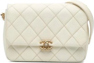 Chanel Sac bandouli&egrave;re vintage Pre-owned - Femme - Pre-owned - Blanc - Taille: ONE Size