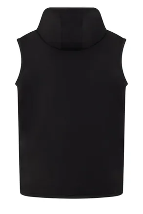 Dolce & Gabbana Mens Hooded Vest Black Cotton Waistcoats & Gilets
