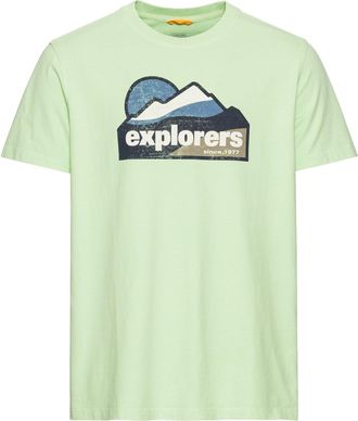 Camel Active Herren Jersey T-Shirt aus nachhaltigem Organic Cotton Pistazie, Menswear-XXL