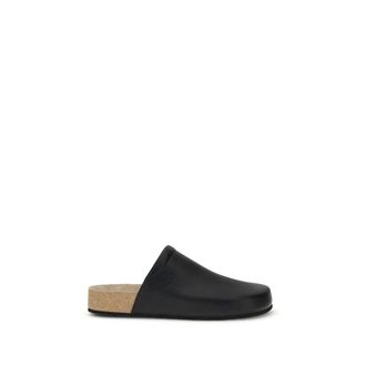 Balenciaga Leder Mules mit Korksohle - - Shoes - Herren - Schwarzk - 39 EU
