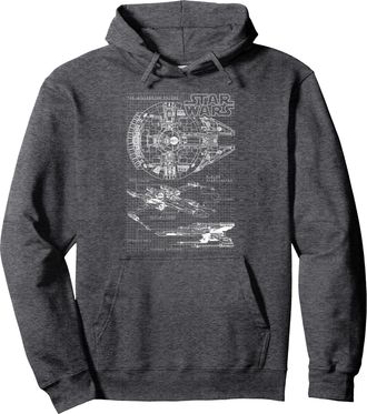Star Wars Rebel Schematic Grid Pullover Hoodie