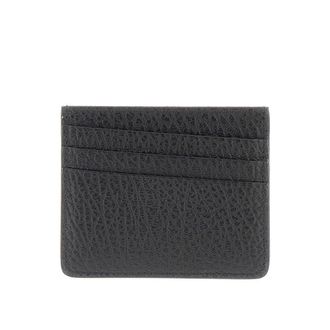 Maison Margiela Four Stitches grain leather cardholder Man One Size