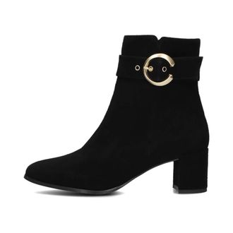 Notre-V Schwarze Wildleder-Stiefeletten - - Shoes - Damen - Schwarzk - 42 EU