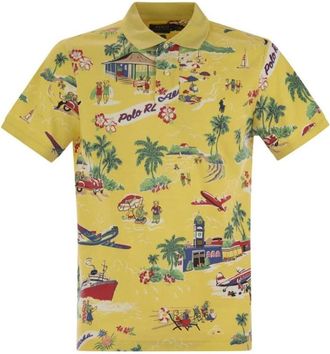 Polo Ralph Lauren Homme, Tops, Jaune, Taille: M Polo &agrave; Imprim&eacute; Graphique