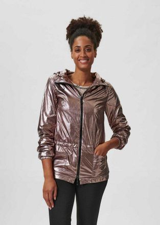 Madeleine Outdoorjacke Kapuzenjacke im Metallic-Look