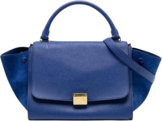 Celine Sac Trapeze Pre-owned - Femme - Pre-owned - Bleu - Taille: ONE Size