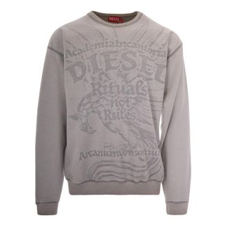 Diesel Herren, Sweatshirts & Hoodies, Grau, MGr&ouml;&szlig;e