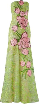 Silvia Tcherassi Tulip lace dress - Vert