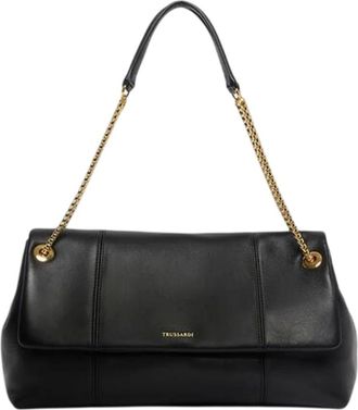 Trussardi Femme, Sacs, Noir, Taille: ONE Size Cameo Shoulder Bag