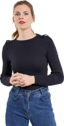 Armor Lux Damen Marine-Stil Redon aus Merinowolle Pullover, Rich Navy, Small