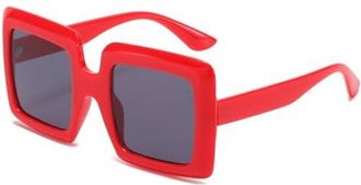 Generic Lunettes De Soleil &Agrave; Monture Large For Hommes Et Femmes, Id&eacute;ales For Les Trajets Domicile-travail La Conduite En Ext&eacute;rieur(Red)