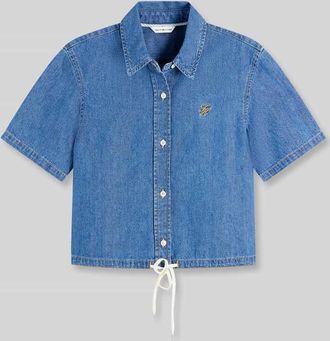 Tommy Hilfiger Relaxed Fit Jeansbluse aus reiner Baumwolle