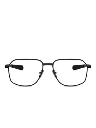 Moncler lunettes de vue à monture géométrique - Noir