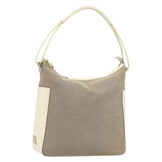Gucci Pre-owned Vintage Canvas Shoulder Bag - - Pre-owned - Damen - Beige - ONE SIZE