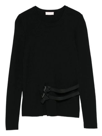 Liu Jo pull &agrave; d&eacute;tail de boucle - Noir