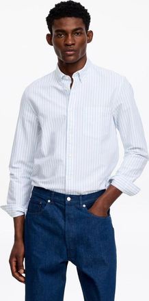 Arket Oxford-Hemd Mit Normaler Passform -Blau
