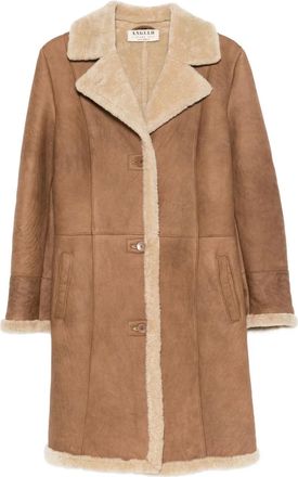 A.N.G.E.L.O. Vintage Cult manteau à bords texturés (années 2000) - Marron