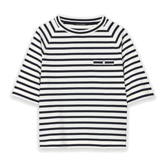 Luisa Cerano Femme, Tops, Multicolore, Taille: 40 FR T-Shirt Ray&eacute;