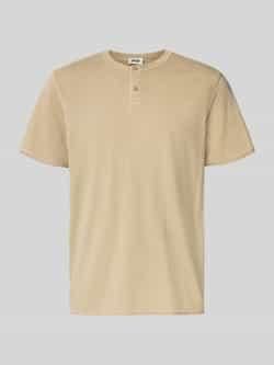 Drykorn T-Shirt mit kurzer Knopfleiste Modell ENIL