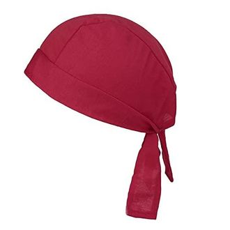 Generic Chapeau pliable fait &agrave; la main en coton imprim&eacute; chimioth&eacute;rapie perte chapeau petite t&ecirc;te, Rouge, Taille unique