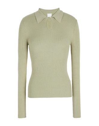 8 by YOOX KNIT DROP CUT-OUT TOP