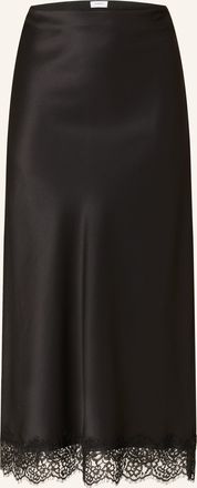 Darling Harbour Darling Harbour Satinrock Mit Spitze schwarz