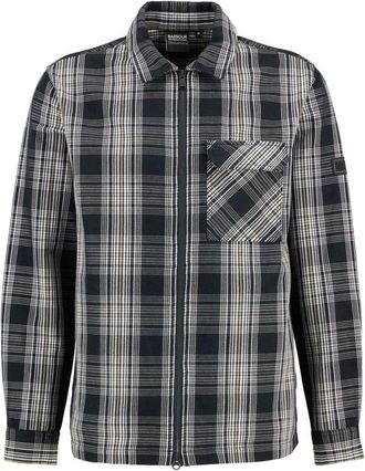 Barbour Overshirt Seafileld mit Glencheck-Print in
