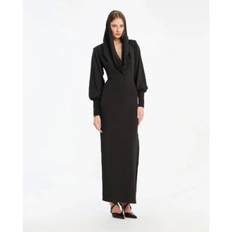 Rotate Rotate Birger Christensen, Femme, Robes, Noir, Taille: 42 FR Hooded Dress