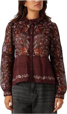 Antik Batik Damen, Blusen & Hemden, Rot, XSGr&ouml;&szlig;e