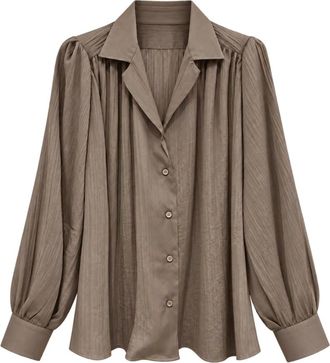 Mars&eacute;m Marsem - Cd043Fw26 Blouse - Femme - Blouses et Chemises - Brun - Taille: 38 FR