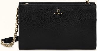 Furla Camelia Mini-tasche Nero Schwarz Strukturiertes Leder Damen