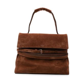 Moschino Sac bandouli&egrave;re Tie Me - Femme - Sacs - Brun - Taille: ONE Size