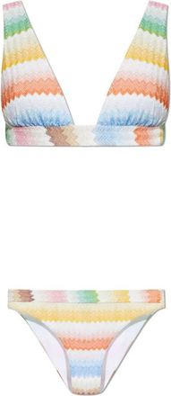 Missoni Femme, Maillots de bain, Multicolore, Taille: 32 FR Bikini Bralette &agrave; motif zigzag d&eacute;grad&eacute;