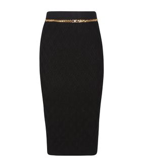 Elisabetta Franchi Midi-Rock - - Skirts - Damen - Schwarzk - XS