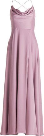 Vera Mont Abendkleid Damen mit Wasserfallausschnitt Material