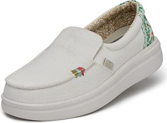 HeyDude Hey Dude Femme Misty Rise Loafer Shoes, Blanc Azur, 41 EU