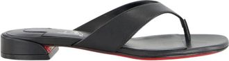 Christian Louboutin Femme, Chaussures, Noir, Taille: 36 EU Sandales Tongs Sweet Janetonga