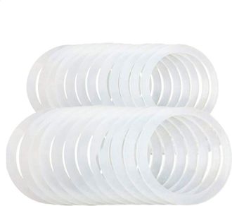 Generic Glasdichtungen ersetzen, 10 Stück Gummidichtungen in Lebensmittelqualität, Luftdichte Silikon-Ersatzdichtung für Gläser, auslaufsichere Dichtungsringe