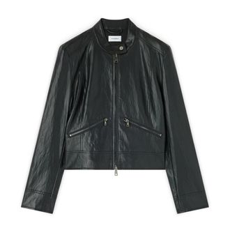 Motivi Bikerjacke mit Stehkragen - - Jackets - Damen - Schwarzk - XL