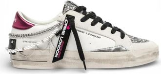 Crime London Femme, Chaussures, Blanc, Taille: 39 EU SK8 Deluxe Head Over Heels Baskets
