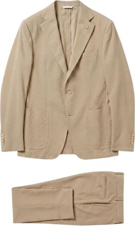 Manuel Ritz Homme, Costumes, Beige, Taille: M Abito
