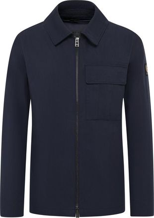 Belstaff Overshirt aus Baumwollmischgewebe mit Zip und Umlegekragen in