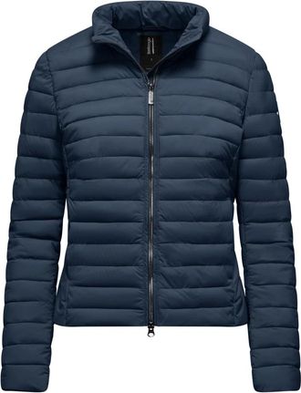 Bomboogie Femme, Vestes, Bleu, Taille: 46 FR Doudoune Ajust&eacute;e en Nylon Stretch