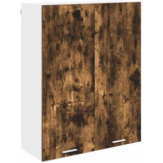 vidaXL Hängeschrank mit Tür Riga Geräucherte Eiche 80 x 31 x 100 cm vidaXL