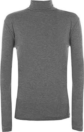 WearAll Flirty Wardrobe Pull stretch à manches longues pour femme Uni, charbon, XXL (grande taille)