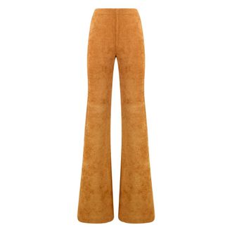 Alberta Ferretti Pantalon patte d&eacute;l&eacute;phant - Femme - Pantalons - Jaune - Taille: 38 FR